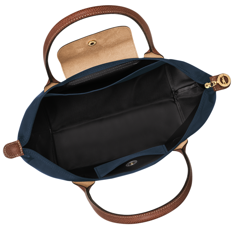 Сумка клатч  Le Pliage Original M Tote Bag, фактура зернистая, тиснение, гладкая, Navy 17 — фото 1