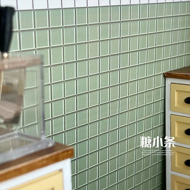 Набор обоев для кукольного домика 4pcs wallpaper, Glossy