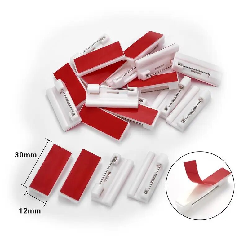 Пластиковые булавки для рукоделия 20 шт Красный, White-3.0x1.2CM