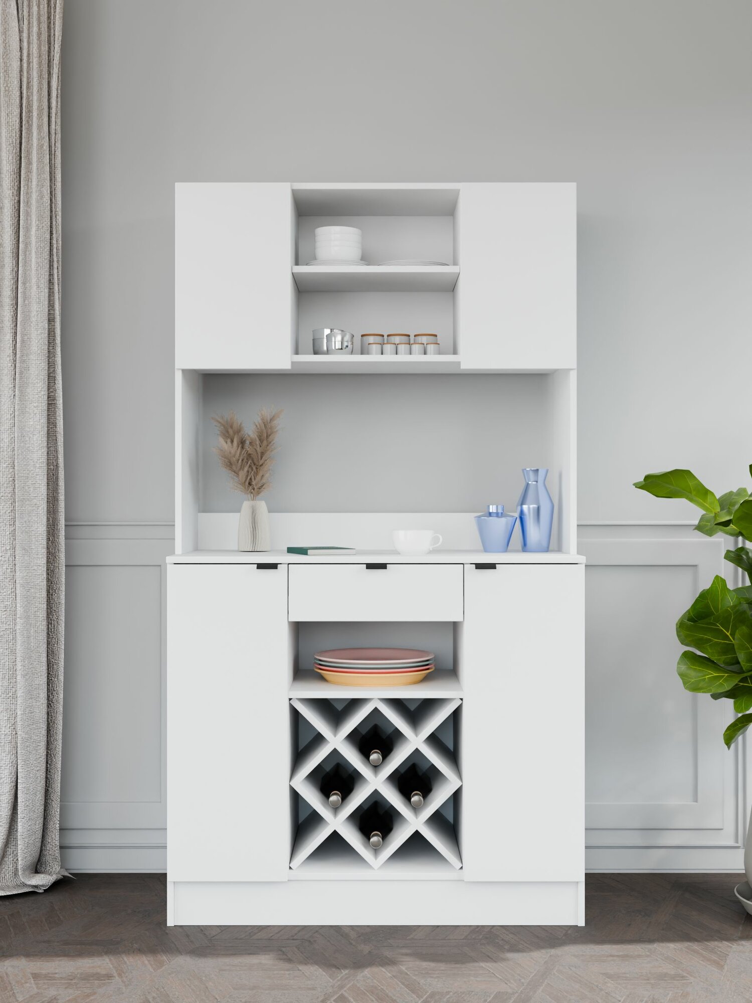 Изумлит Буфет Вилладж 2 100*180*48.5 см (ШхВхГ)