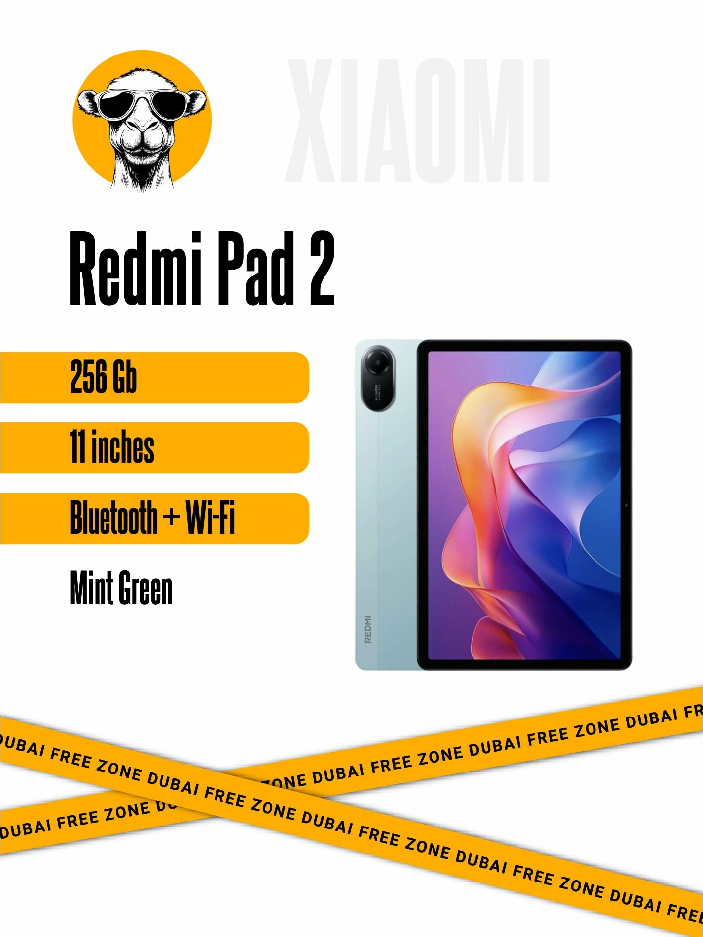 Планшет Redmi Pad 2 8/256Gb Wi-Fi Mint Green/Зеленый