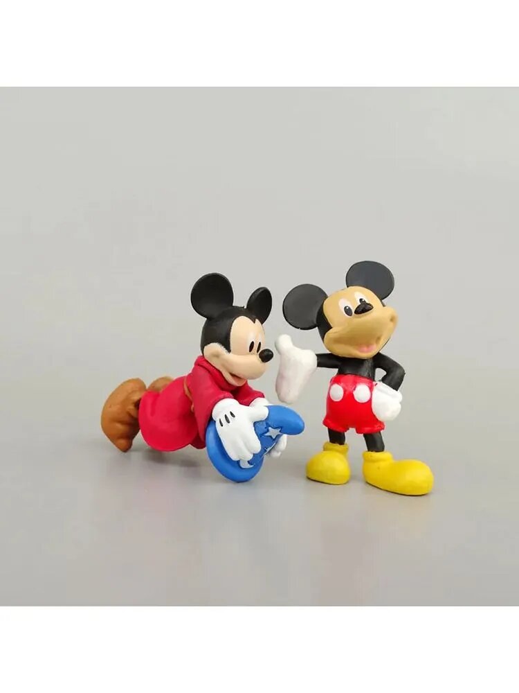 Милые игрушки-куклы Disney Микки-маус mini 2 шт, коллекционные фигурки, 6 см