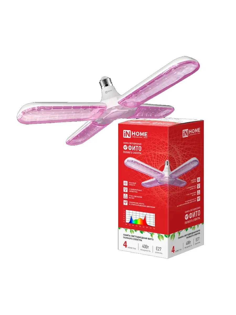 Лампа LED-HP 40PRO-ФИТО полный спектр 40Вт 230В Е27