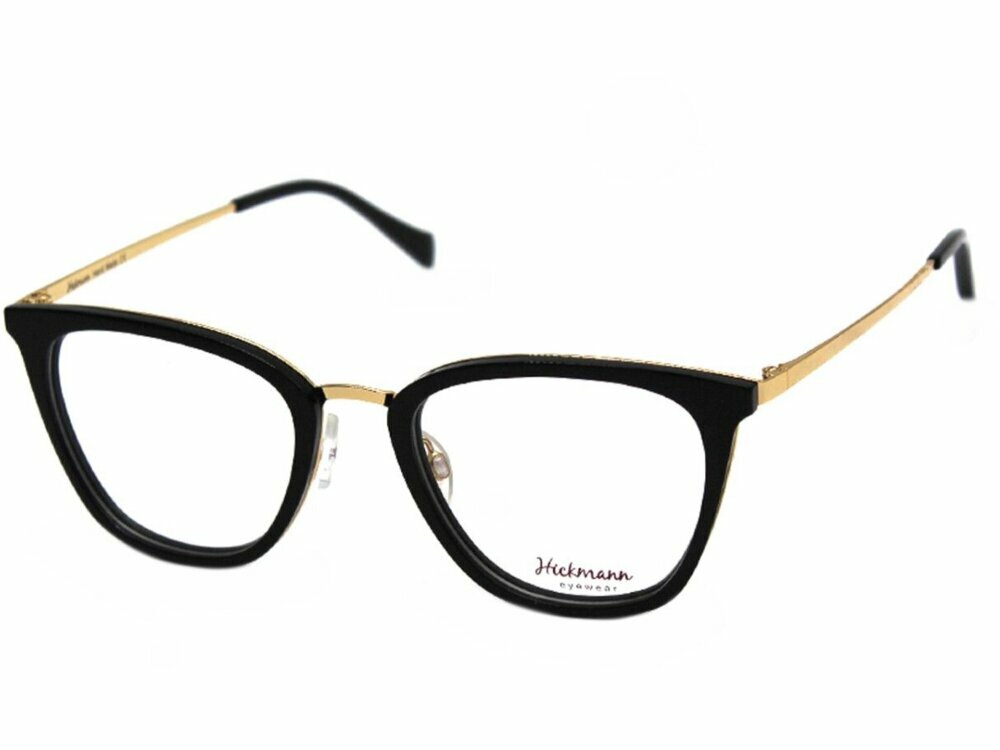Оправа Hickmann HI1070E A01, тип оправы ободковая, материал оправы комбинированный, пол женские, форма оправы кошачий глаз
