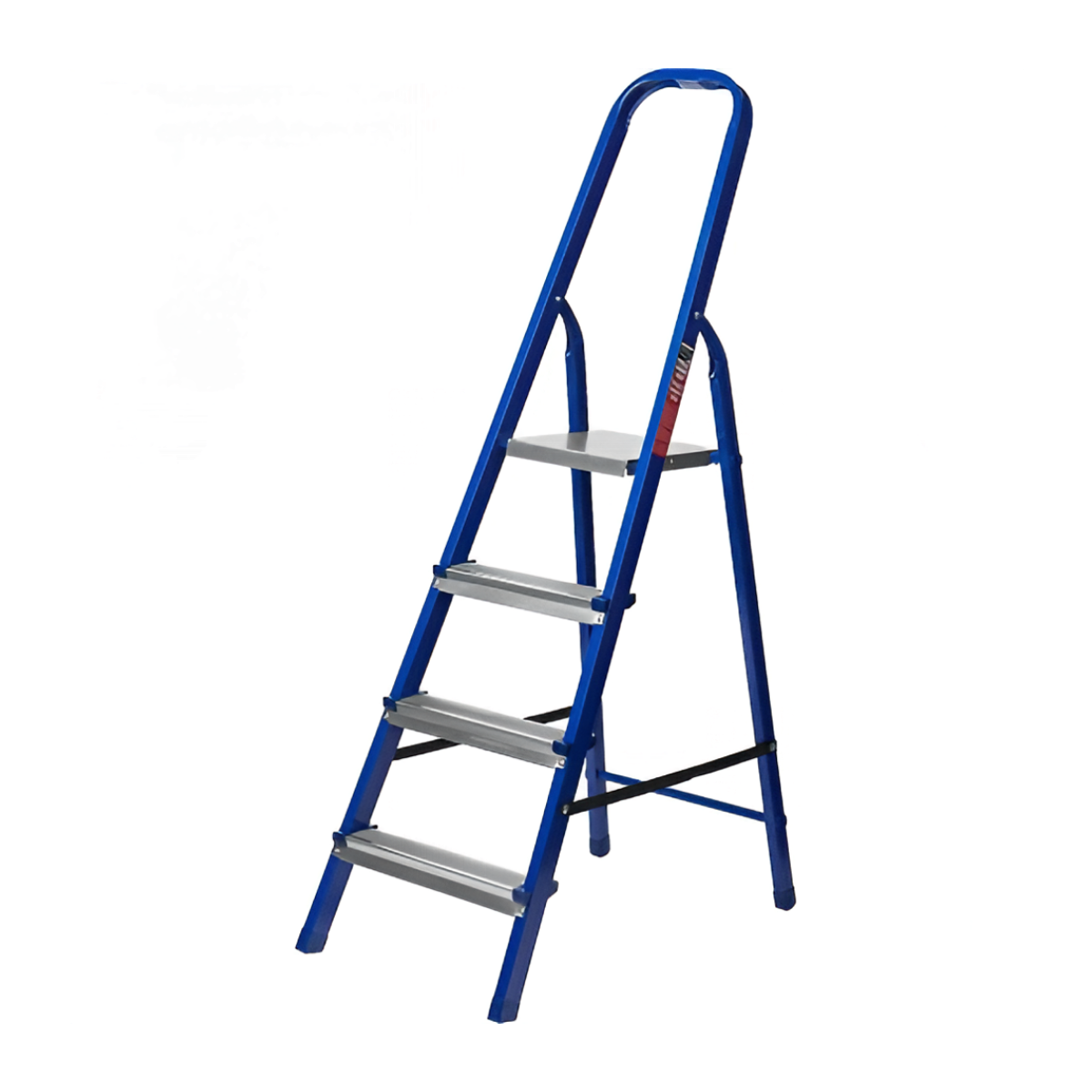 Стремянка MIRAX 38800-04 синий/серый, 4 ступени, рабочая высота 2,8м, выдерживает до 150 кг