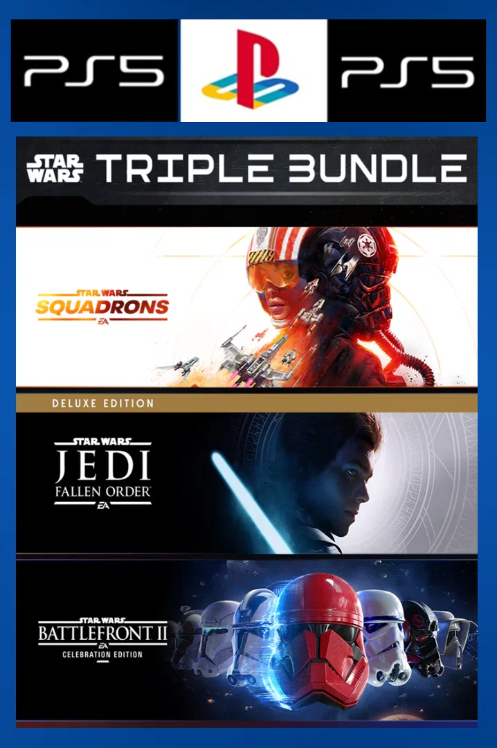 Игра EA STAR WARS TRIPLE BUNDLE для Playstation 5, Русская озвучка, Цифровая версия