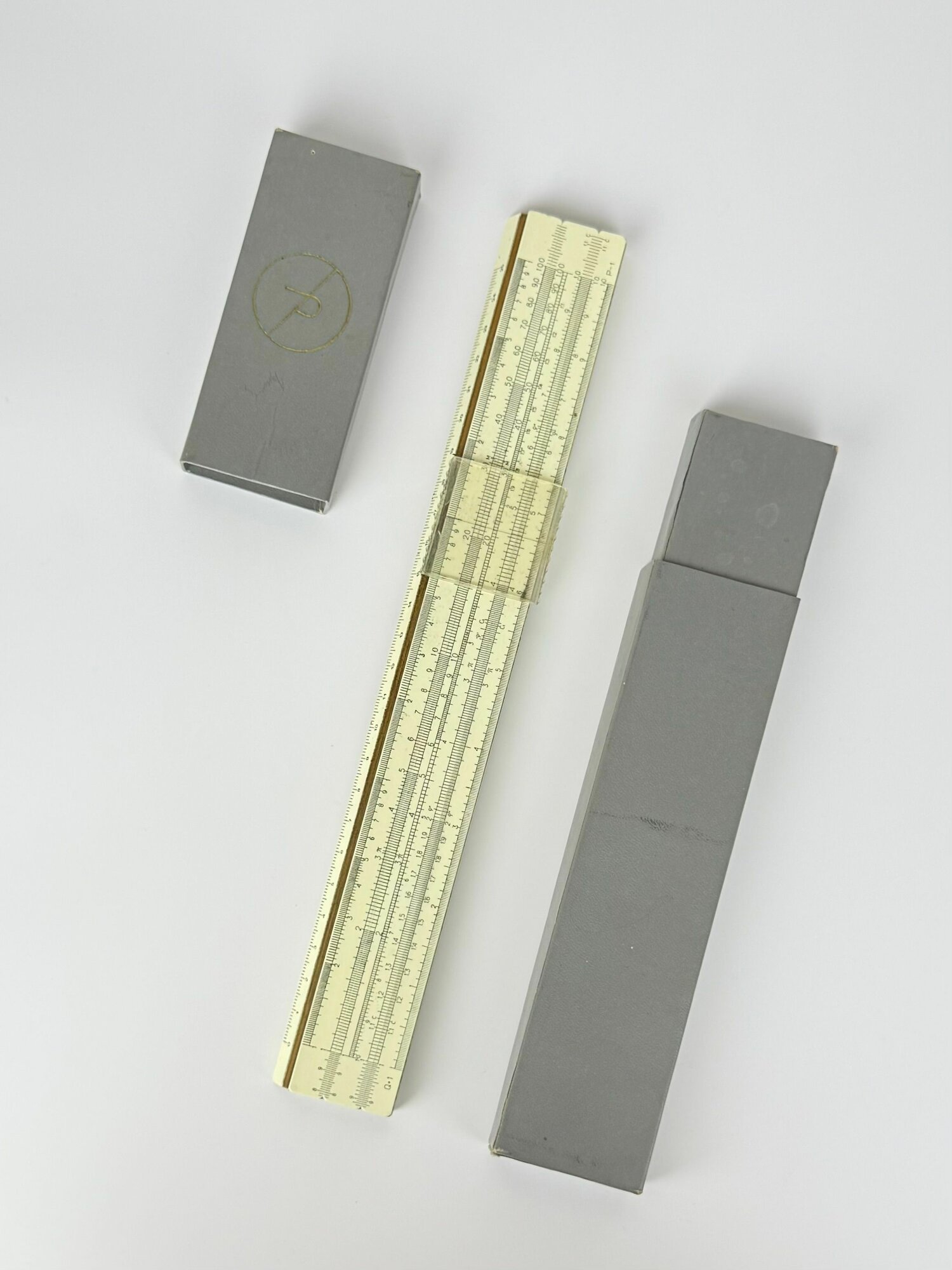 Линейка счетная логарифмическая СССР в футляре, 1972 год, Раменское