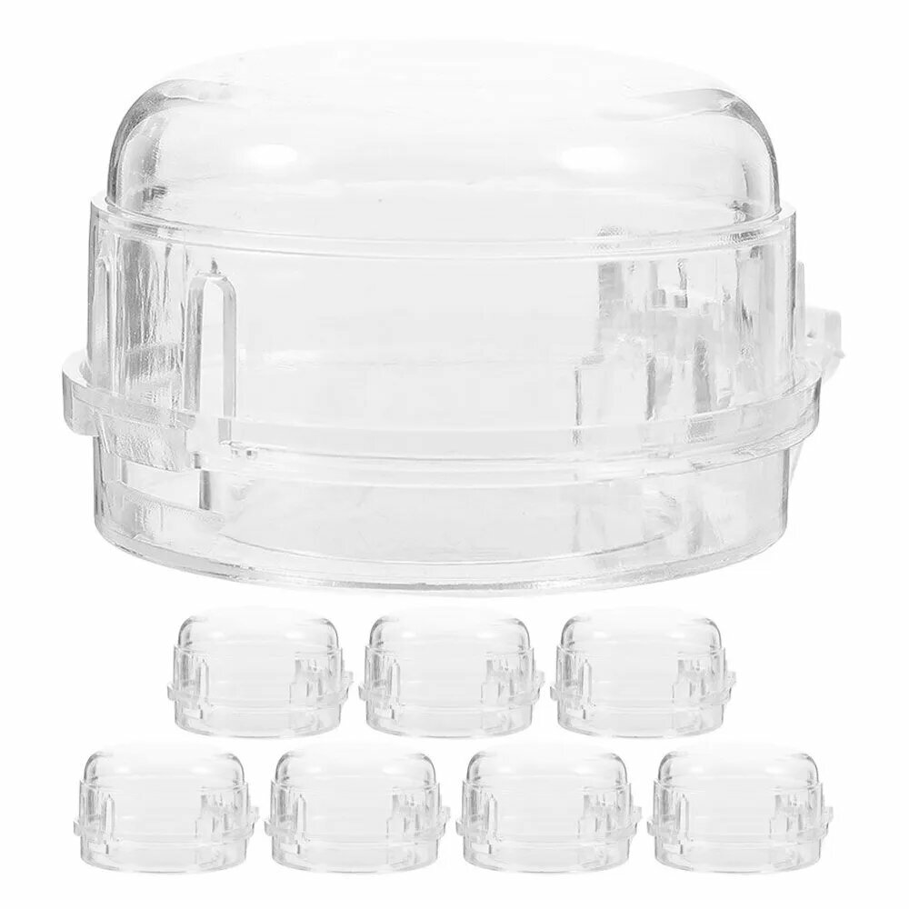 Износостойкие защитные колпачки для газовых плит, простая установка, 8 штук, размер 6,00 6,00 4,00 см