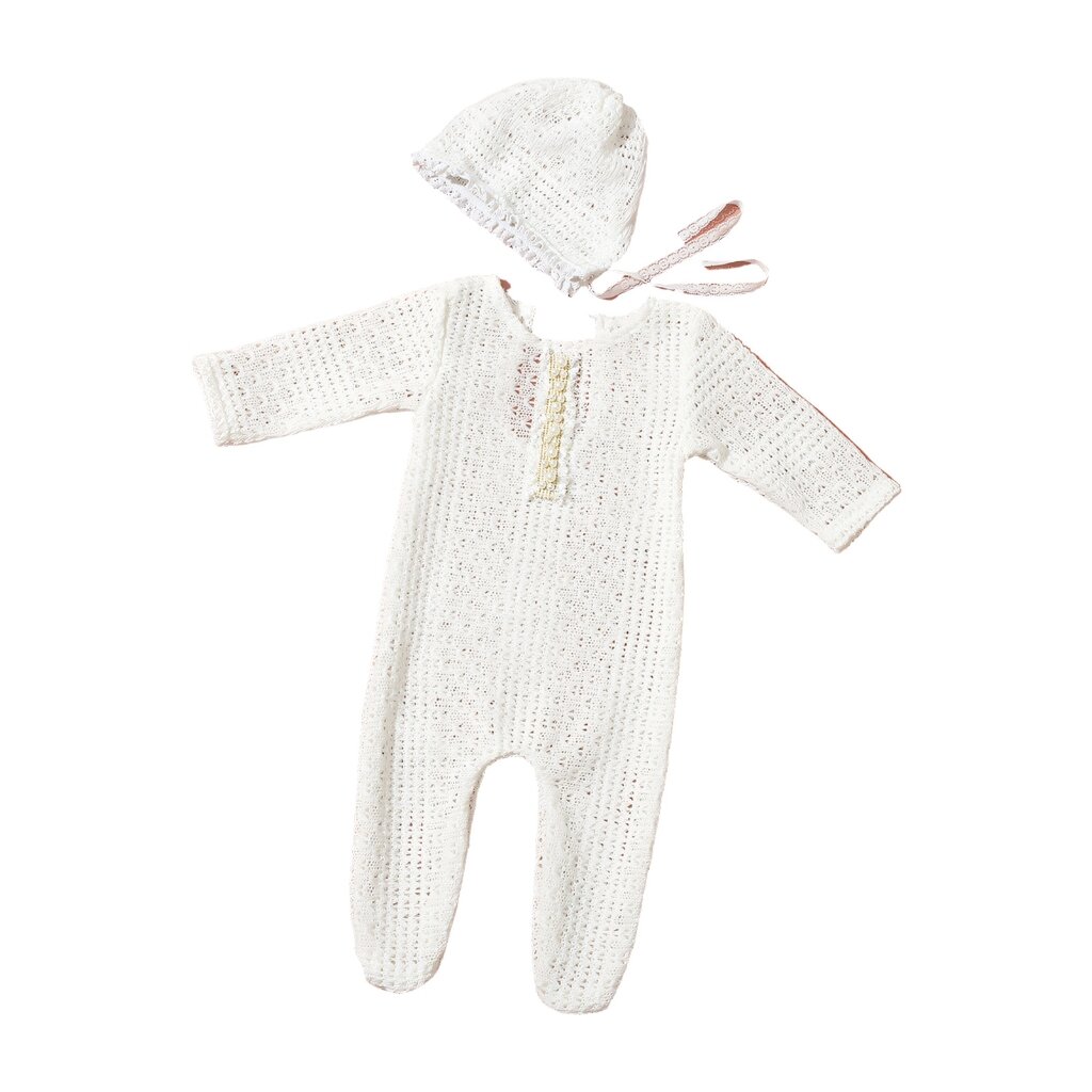 Костюм Для Фотосъемки, Вязаная Кружевная Шапочка-Ползунки, Одежда Для Фотосессии, Детские Принадлежности