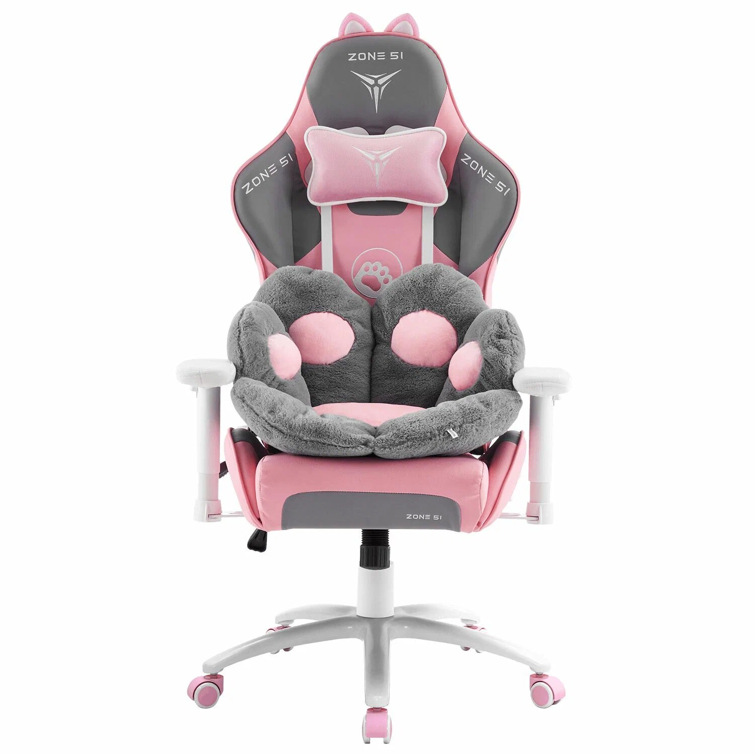 Кресло компьютерное игровое KITTY MEOW Limited Edition розовый