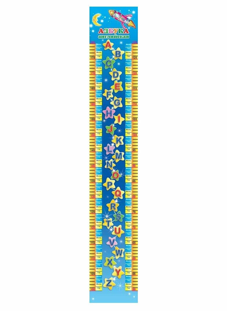 Плакат Ростомер Азбука английская 0+