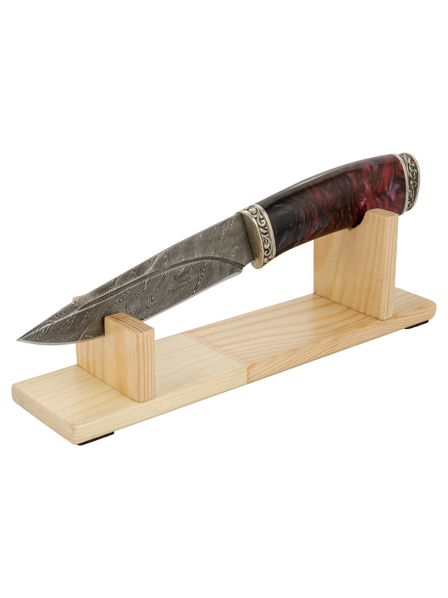 Стойка для одного ножа Mirus Group декоративная, деревянная, гладкая, лакированная