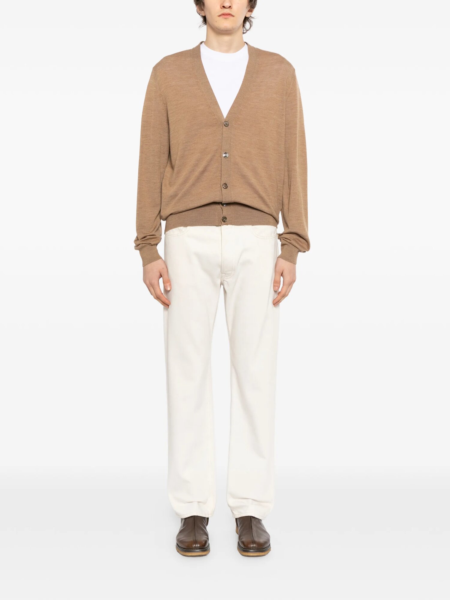 Кардиган Tom Ford Wool cardigan, размер 56 EU, brown — фото 1
