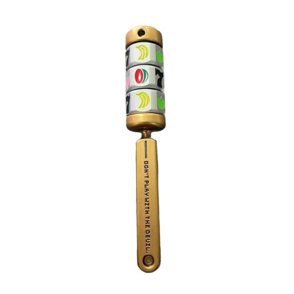 Золотой Lucky Stressabbau Finger Spinner, Премиум-гаджет Obst Fidget Spielzeug для снятия стресса и тревоги Lustig Lucky Slot Machine Вдохновение Дизайн Legierung Schreibtisch Fidget Toy Party Geschenk für