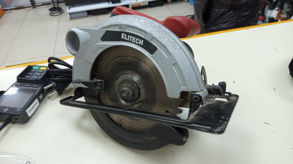 Пила циркулярная сетевая Elitech ПД 15-65, 1500 Вт, 185 мм