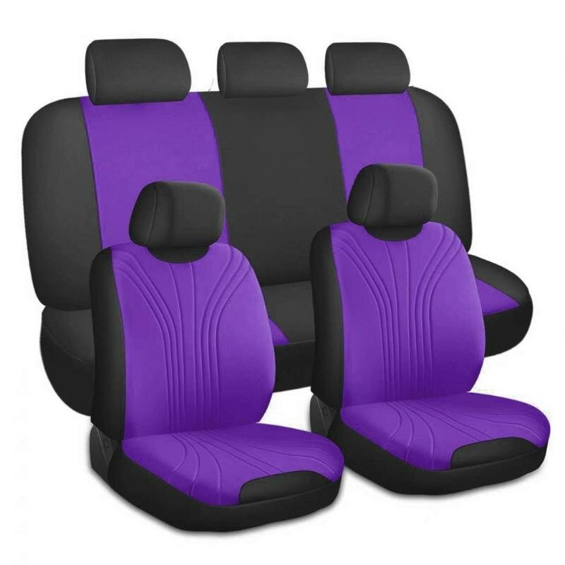 Универсальный чехол-подушка для автомобильного сиденья, Фиолетовый - набор из 9 частей