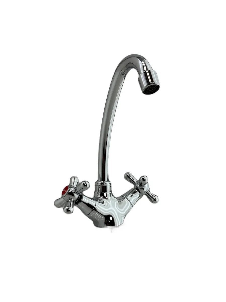 Смеситель для кухонной мойки двухвентильный