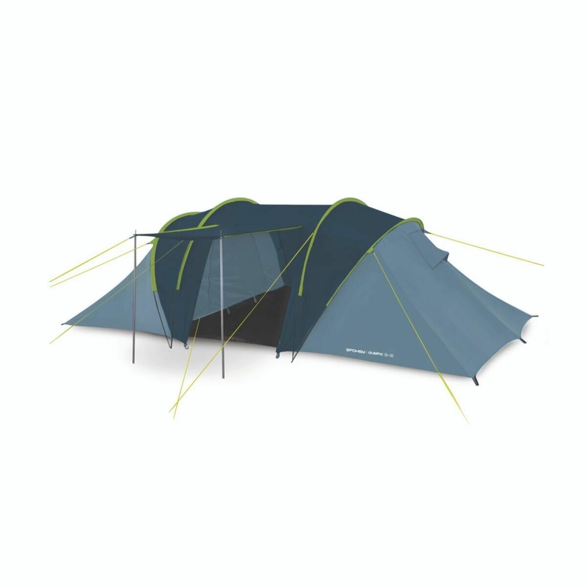 Четырехместная палатка Spokey Olimpic 2+2 с двумя спальнями, Decathlon, Цвет: Синий, Размер: 4 человека