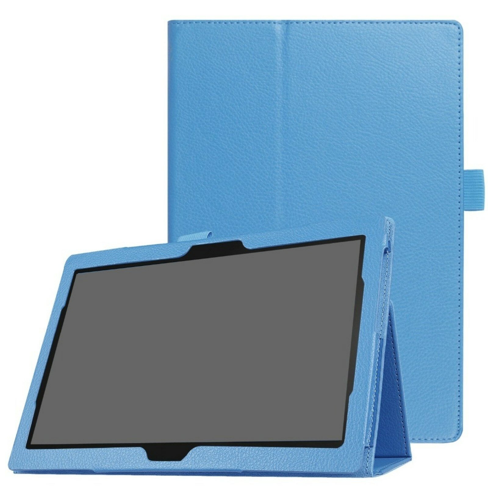 Чехол-книжка MyPads для Lenovo Tab M10 Plus TB-X606F/M с подставкой, голубой