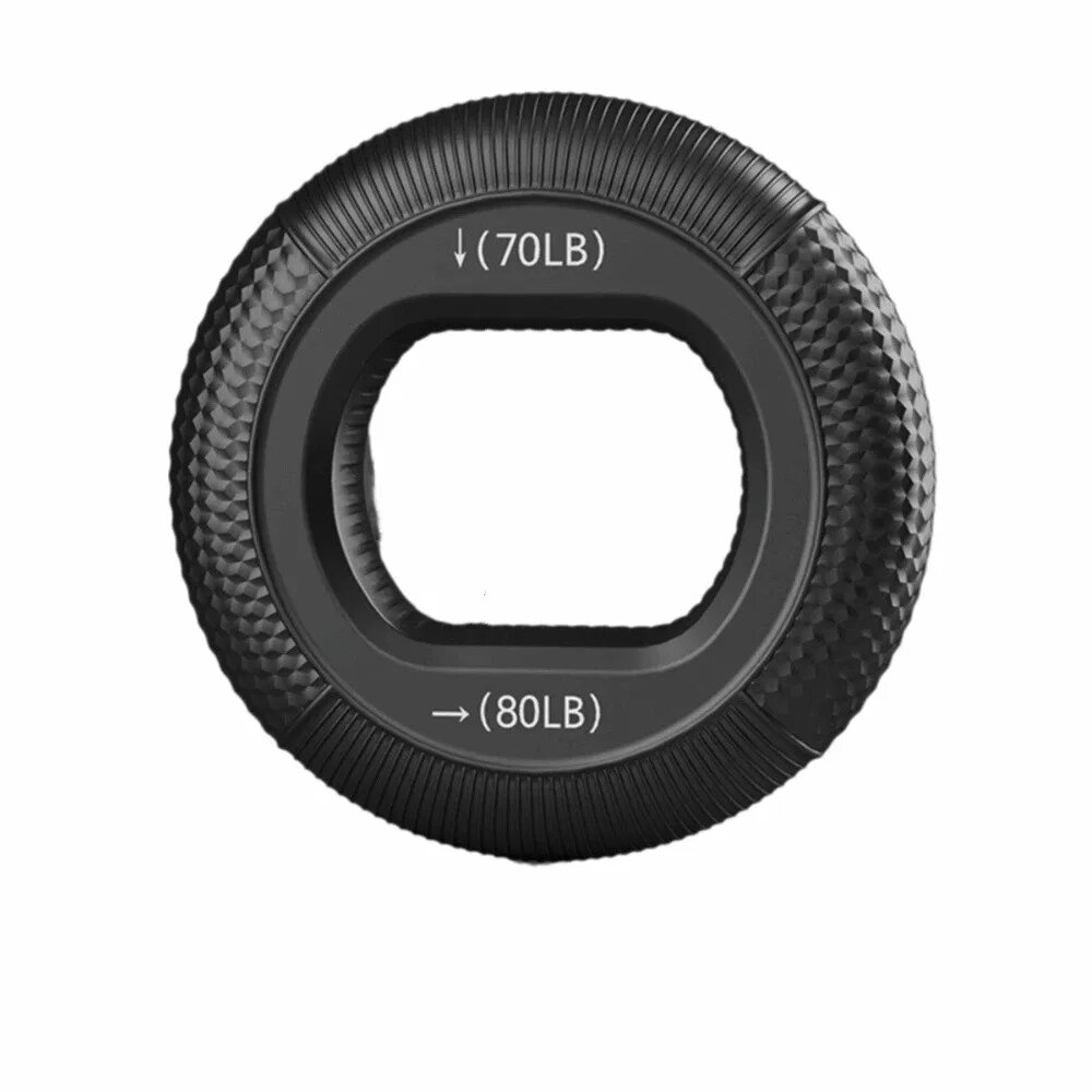 Кольцо-эспандер для пальцев из силикона, тренажер для запястья и пальцев, прочный Черный, Black