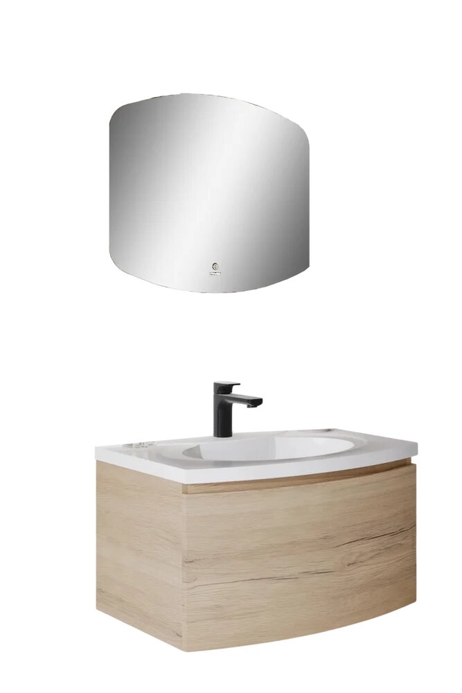 Мебель для ванной комнаты Itana Arko Y 70 подвесная, дуб мавелла голд