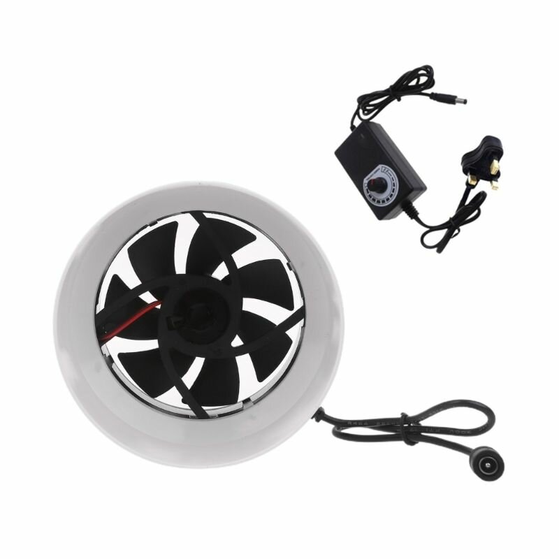 110-мм канальный вытяжной вентилятор + Источник питания британского стандарта