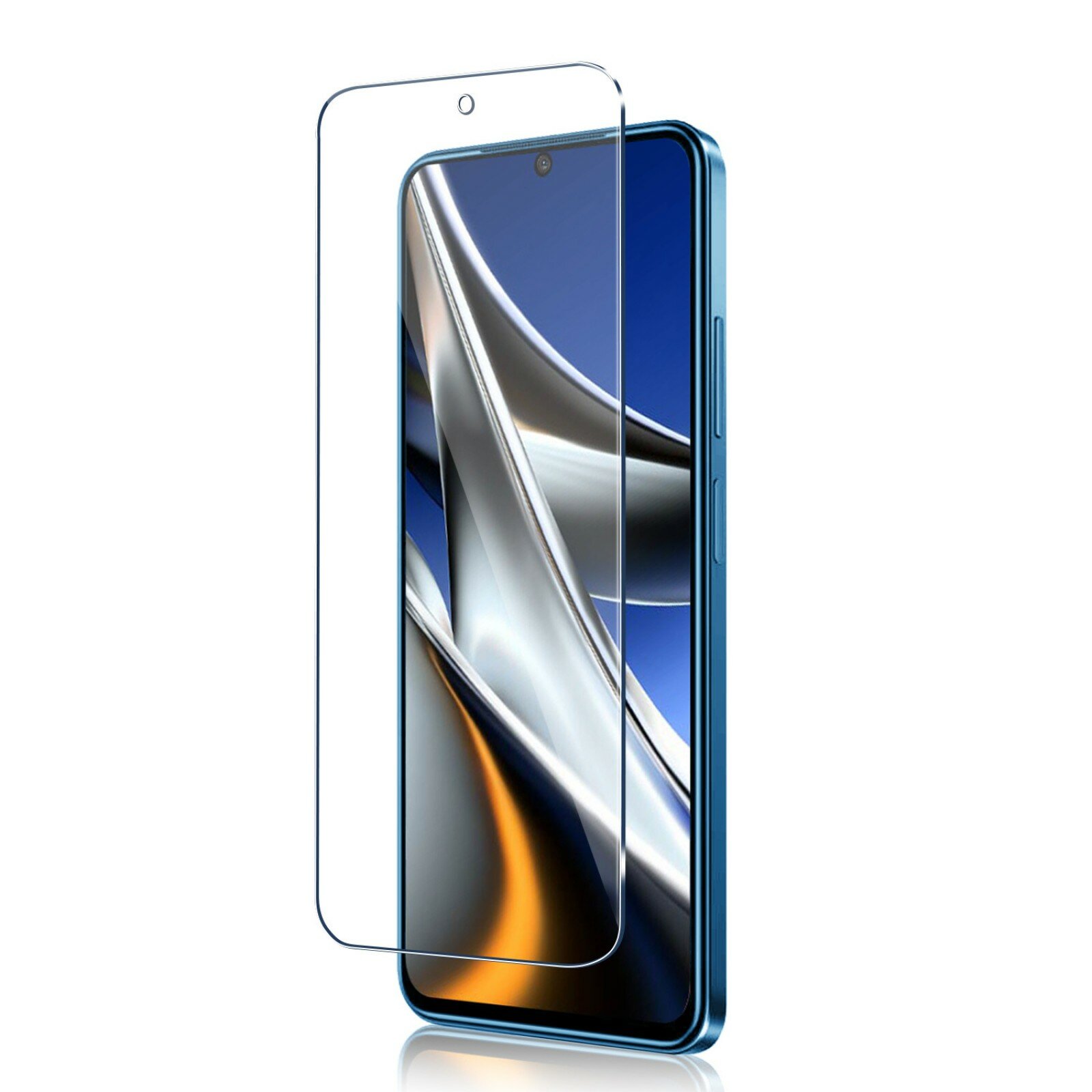 Защитное закалённое стекло MyPads Forti Glass для Xiaomi Poco X4 Pro 5G с олеофобным покрытием