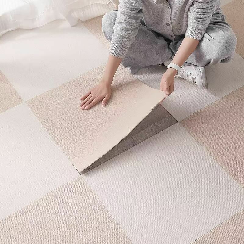 Теплая белая + хаки ковровая плитка 60 см x 60 см* 10 штук/3,6 квадратных метра