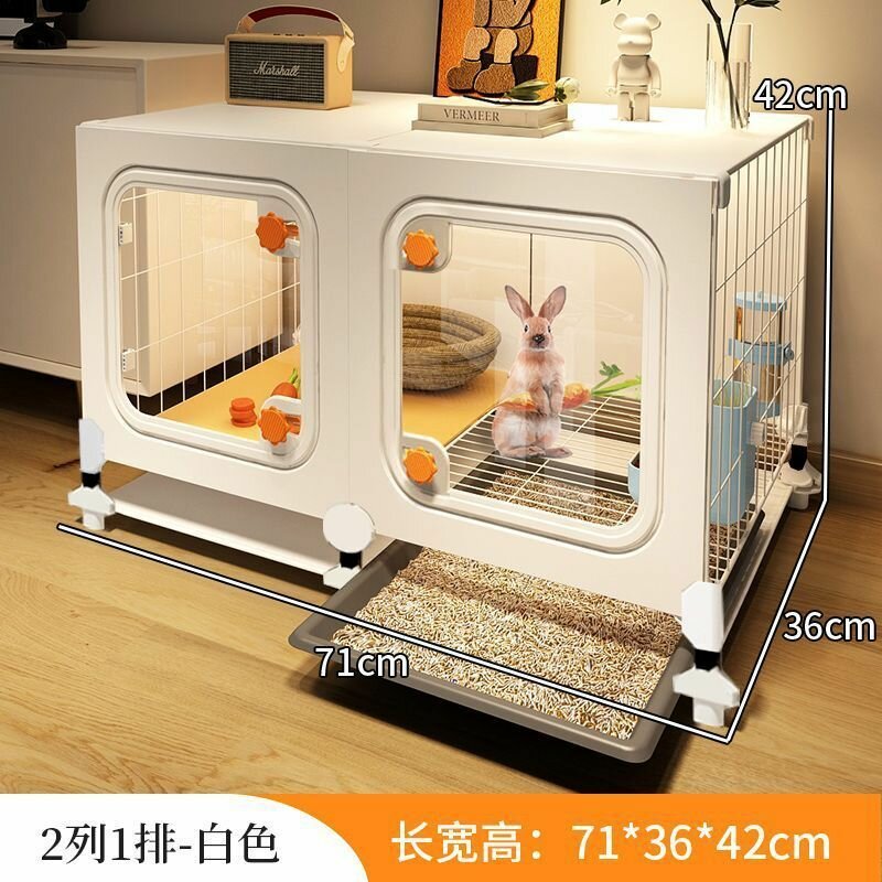 Клетка для кроликов с туалетом для домашнего использования, очень большая вилла для кроликов, специальная клетка для домашних кроликов, морских свинок и хомяков.