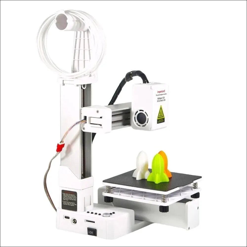 3D-принтер EasyThreed K10 начального уровня белый компактный набор