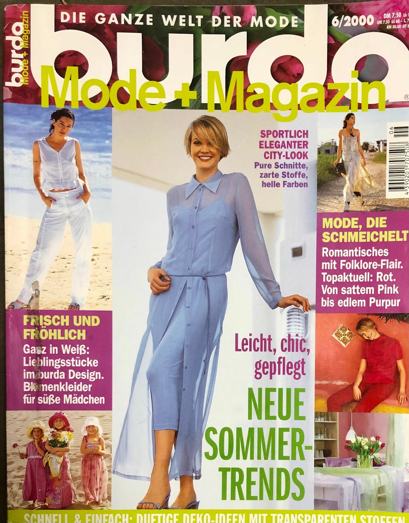 Журнал Бурда (Burda Style) № 6 2000 год на немецком # 6