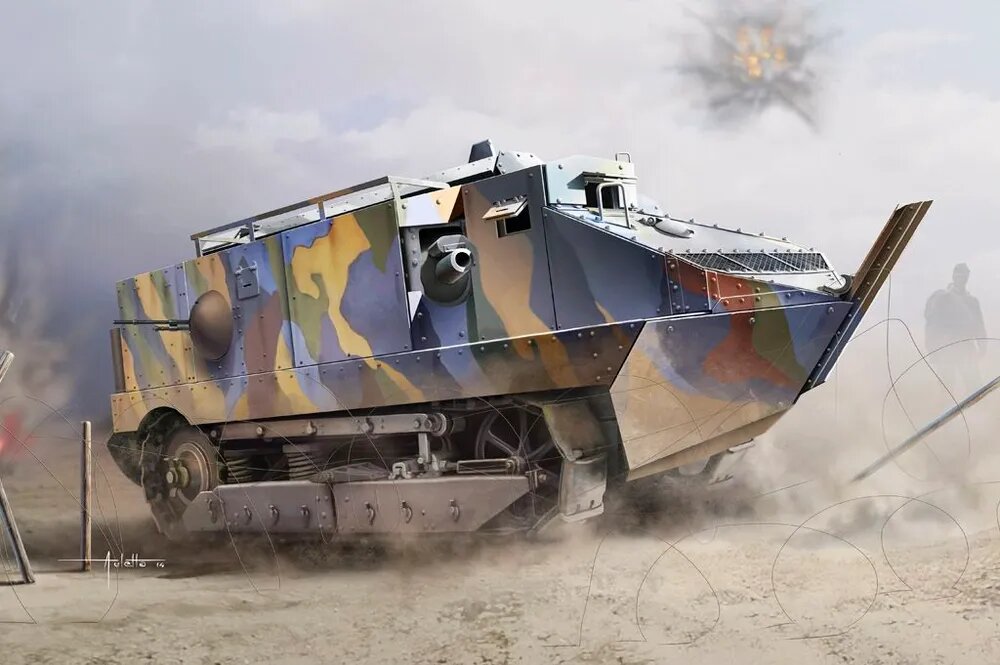 1/35 Французский танк Schneider - ранняя модель Сборочная модель