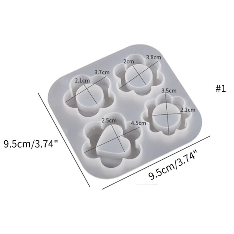 Форма для заливки смолой JAVRICK, 9.5x9.5 см, Цвет: 2SS316263-1