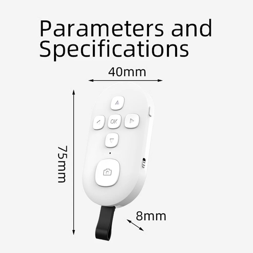 Беспроводная кнопка для селфи Shunmaii White