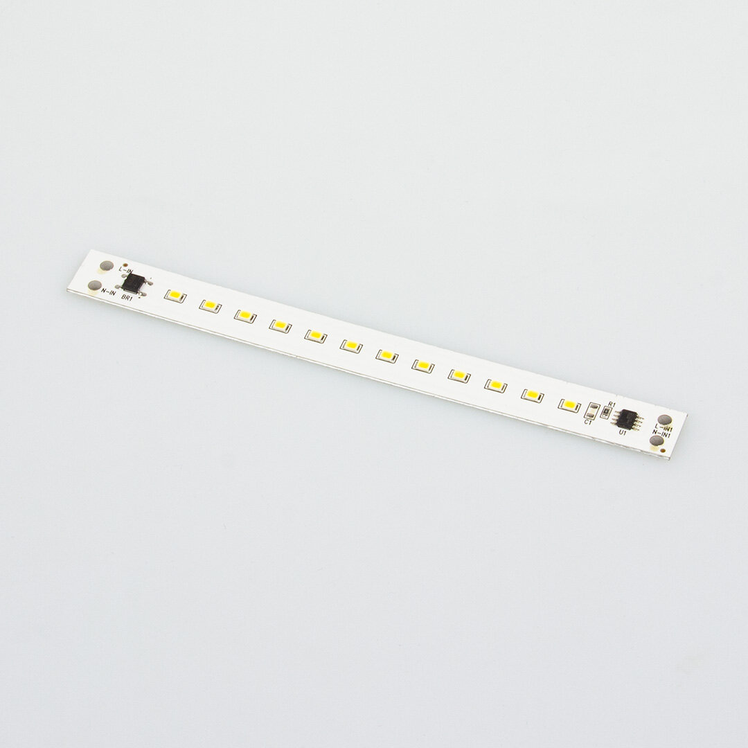 Светодиодная линейка 2835, 12 led, 220V, 5W, 160mm, D180, day white