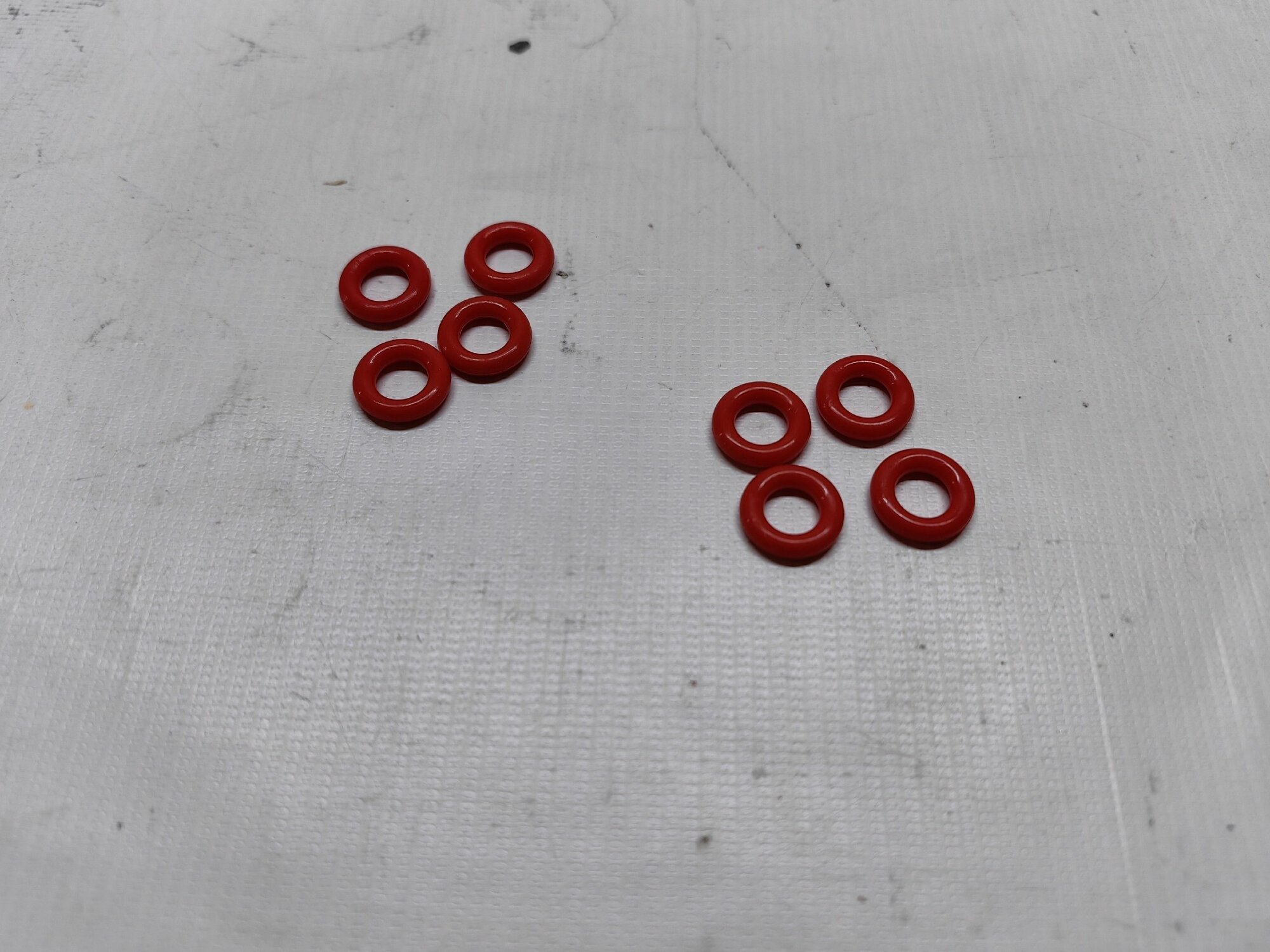 Кольца форсунки 8шт. совместимы с 2110, 2112, 2114 красный силикон