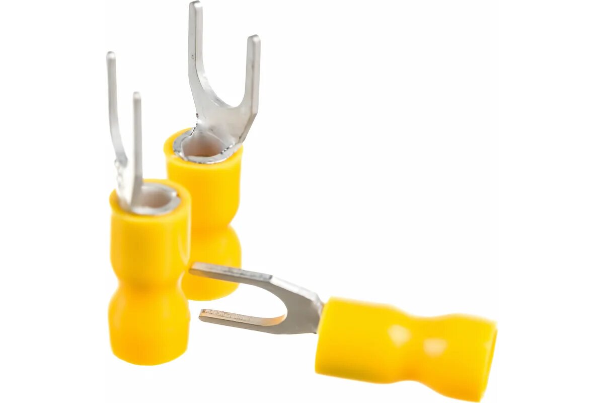 Наконечники вилочные КВТ НВИ 6.0-6, медь, луженая поверхность, 10 шт