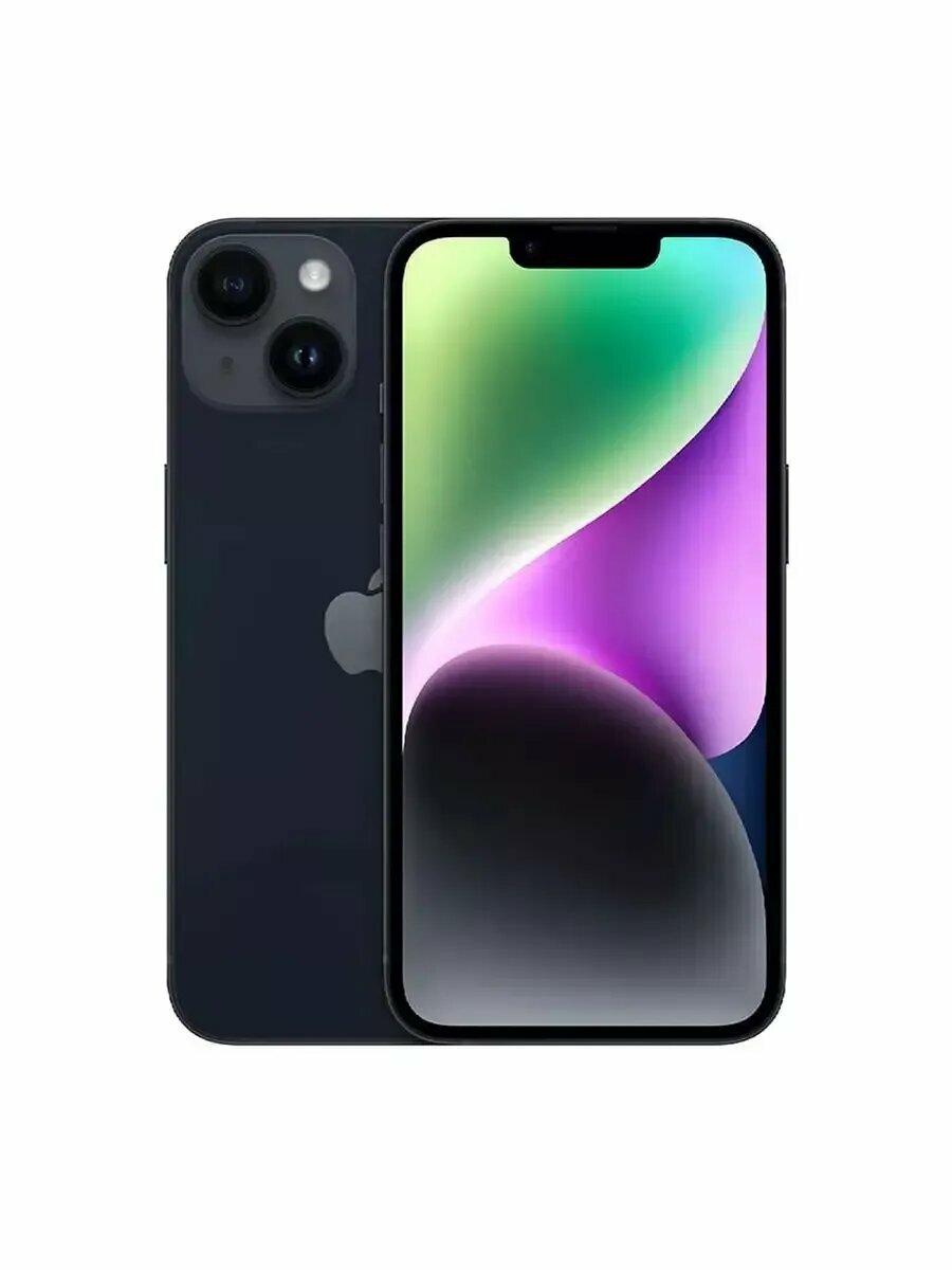 Смартфон Apple iPhone 14 128 ГБ, Dual: eSIM+Sim, цвет Midnight