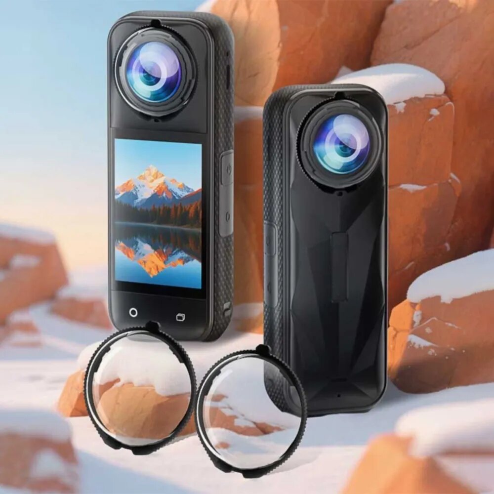 HD защитные линзы для Insta360 X5 35.70x35.20x11.65 мм, материал П