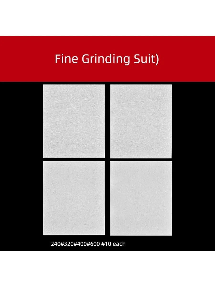 Набор тонкой шлифовки Baolian 240,320,400,600,10 листов