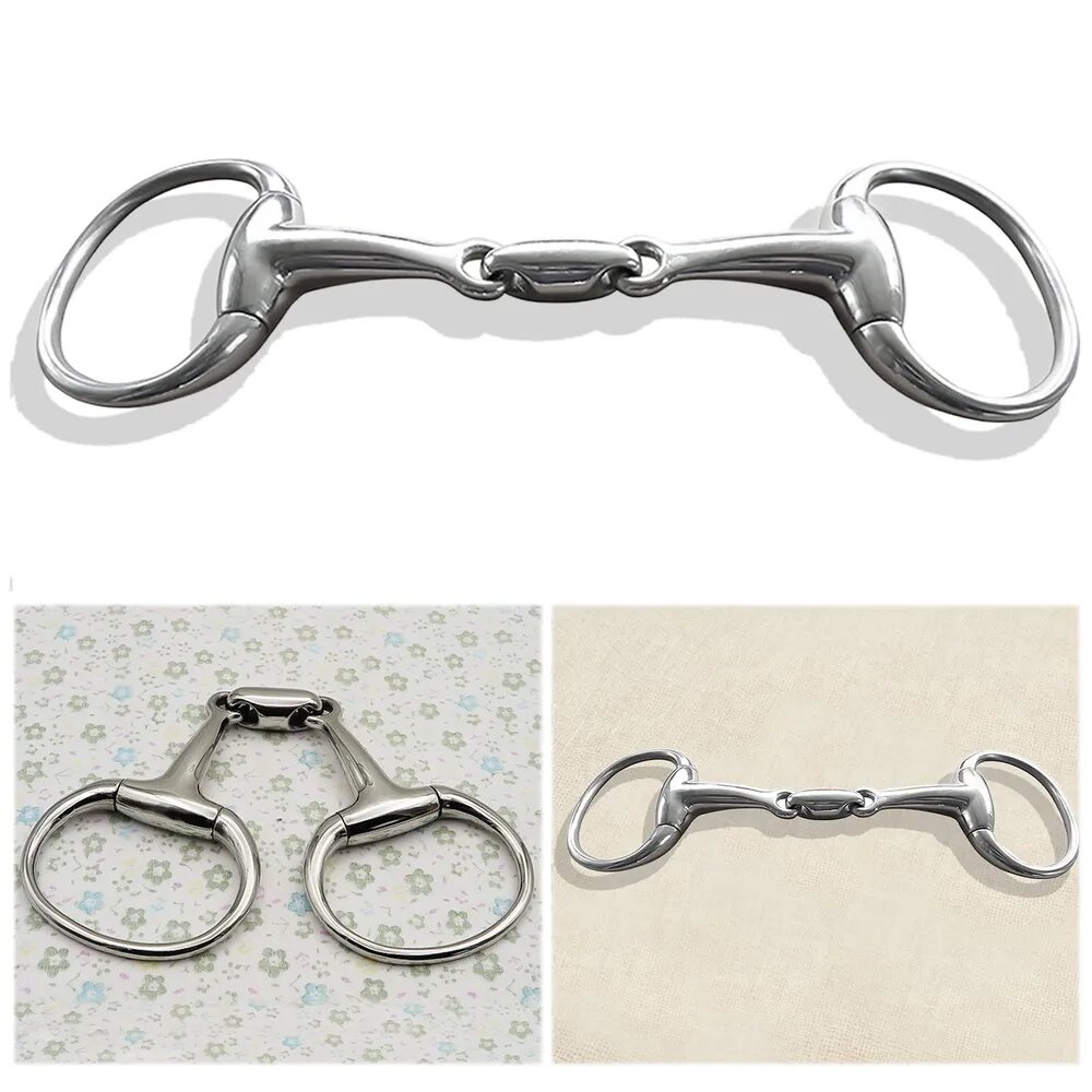 Поводья для лошадей из нержавеющей стали, длина 115 мм, для удил