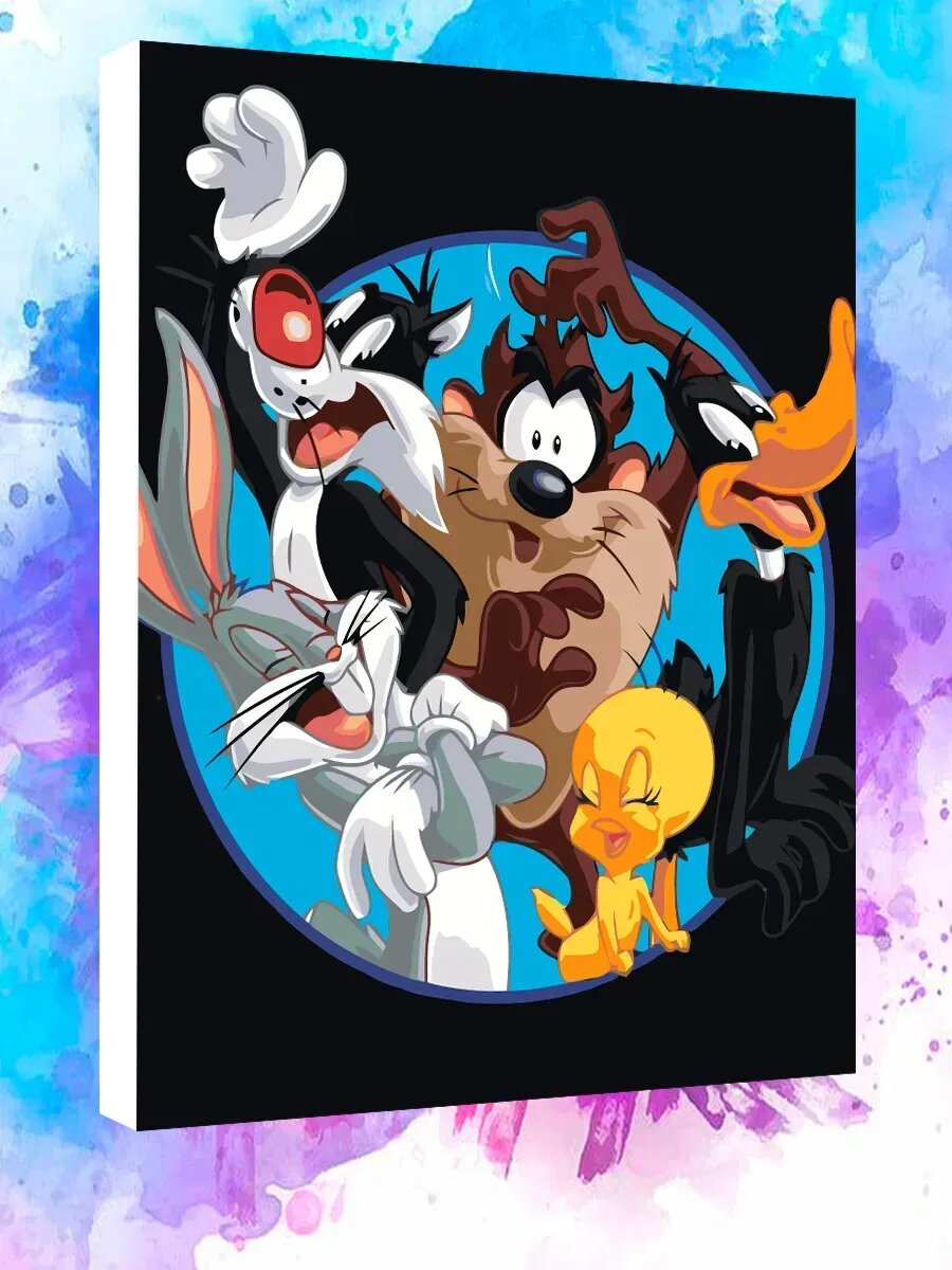 Картина по номерам Герои Looney Tunes Мультфильм