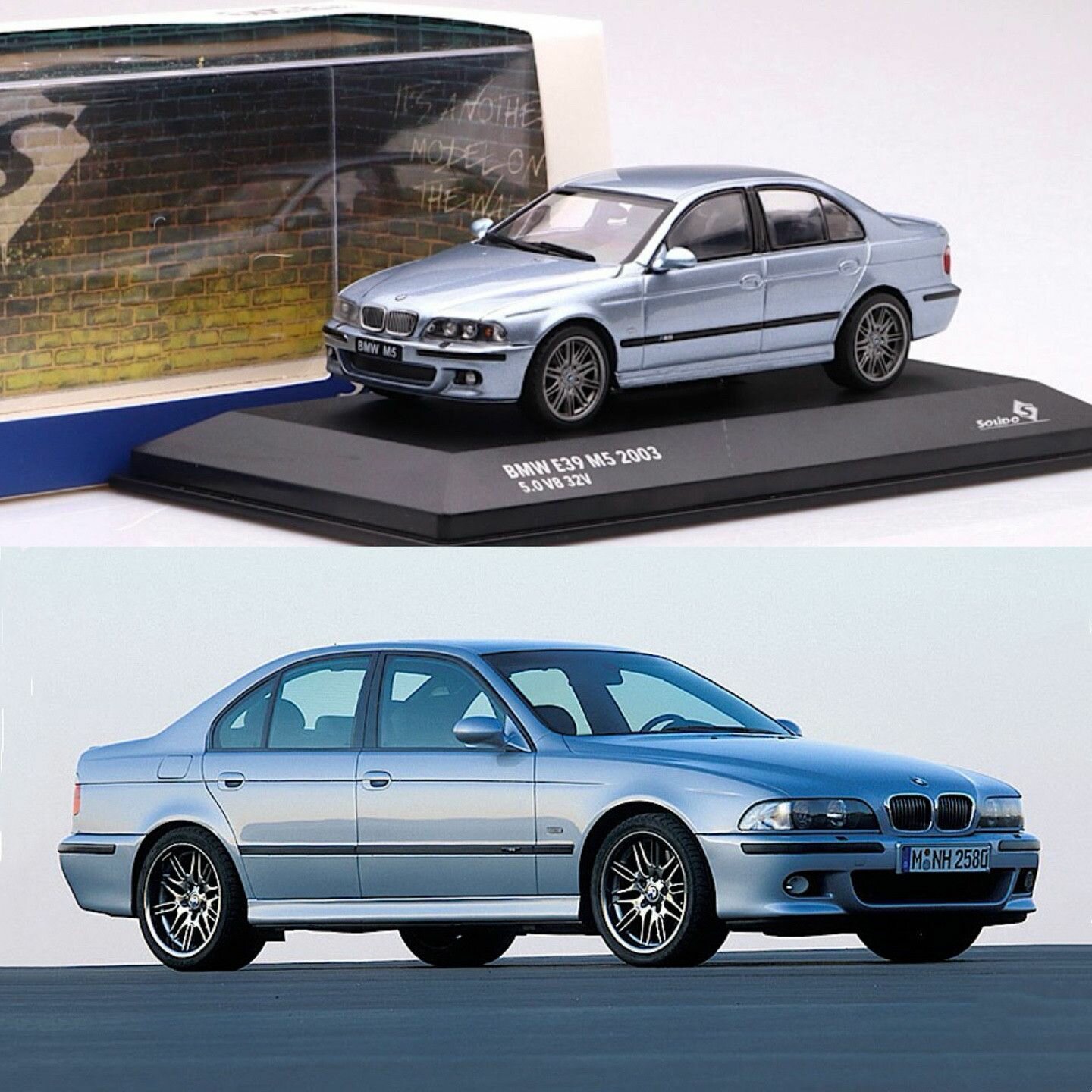 Solido BMW M5 E39 2003 Ice Blue 1:43 V10 Модель автомобилямодель автомобиля