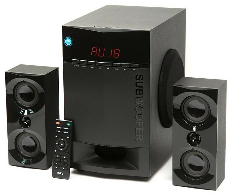 Колонки Dialog Progressive AP230, 65Вт, MDF, 20Гц-20кГц, пульт, встроенные тюнеры