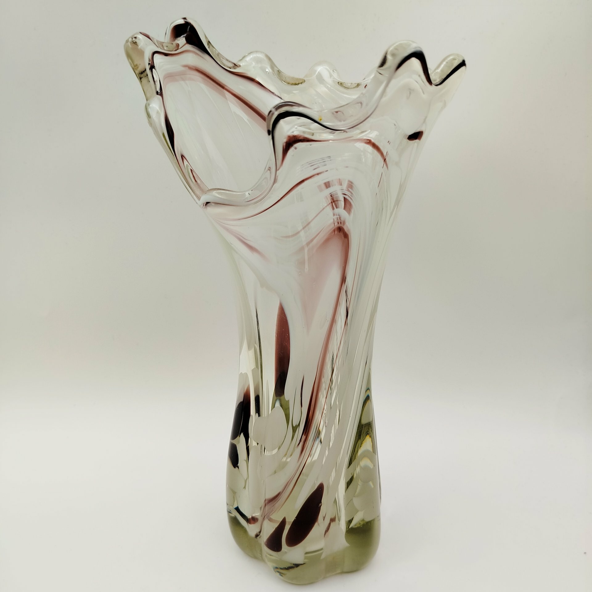 Ваза, стекло, гутная техника, Западная Европа, 1970-1990 гг.