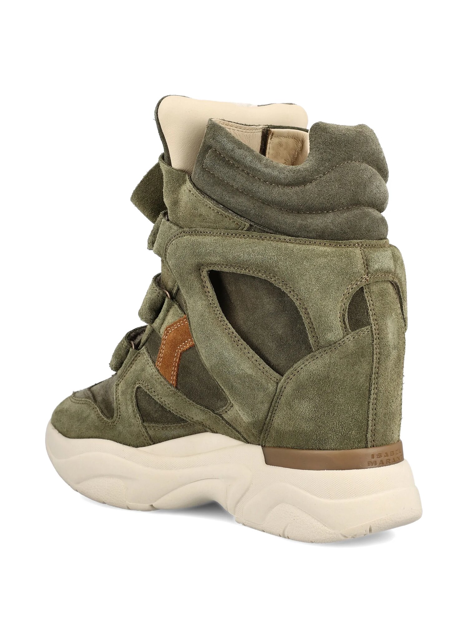 Кроссовки Isabel Marant Touch-strap sneakers, размер 36, green — фото 1