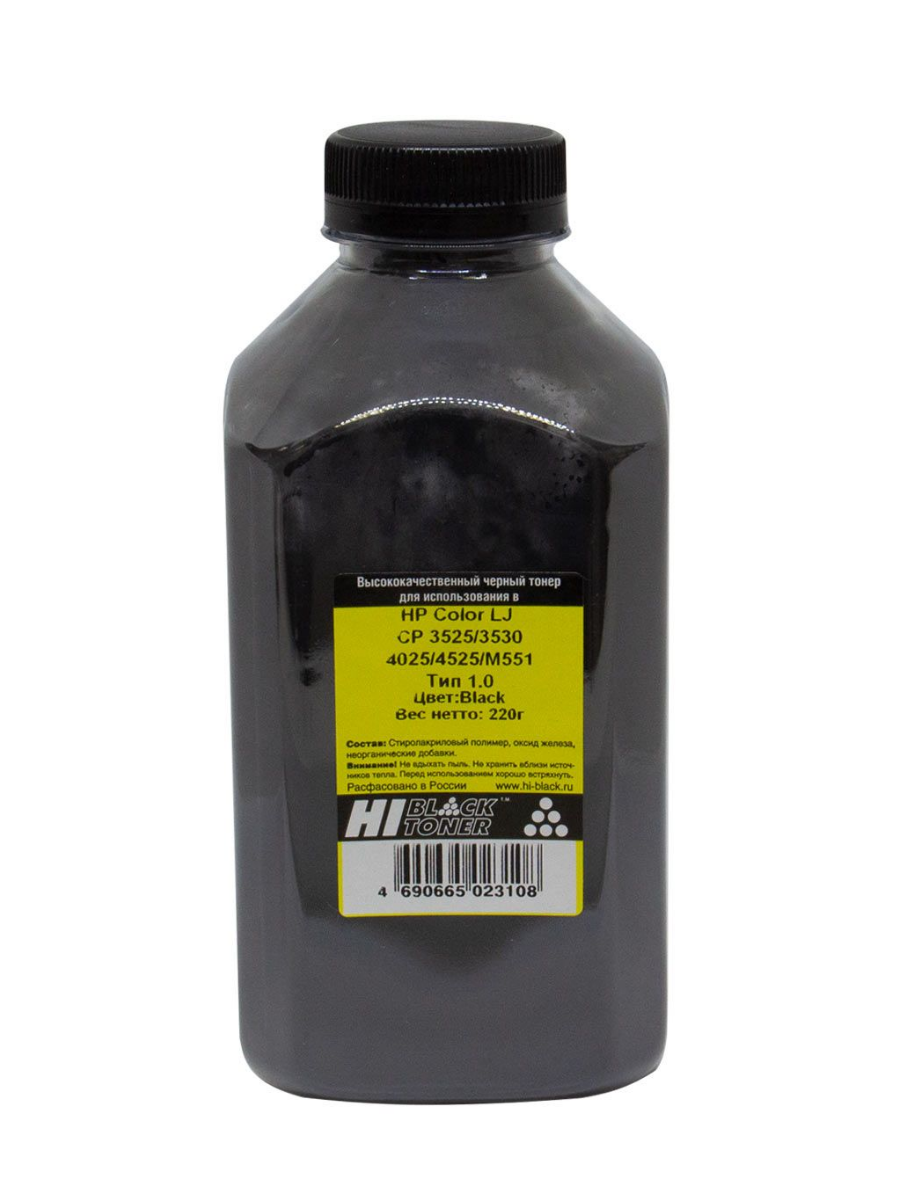 Тонер черный HP CLJ CP3525/3530/4025/4525/M551