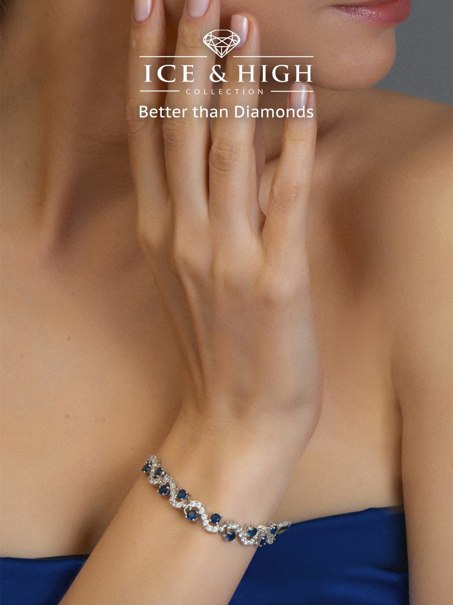 Браслет, искусственный камень, стекло, хрусталь, кристаллы Swarovski, кристалл