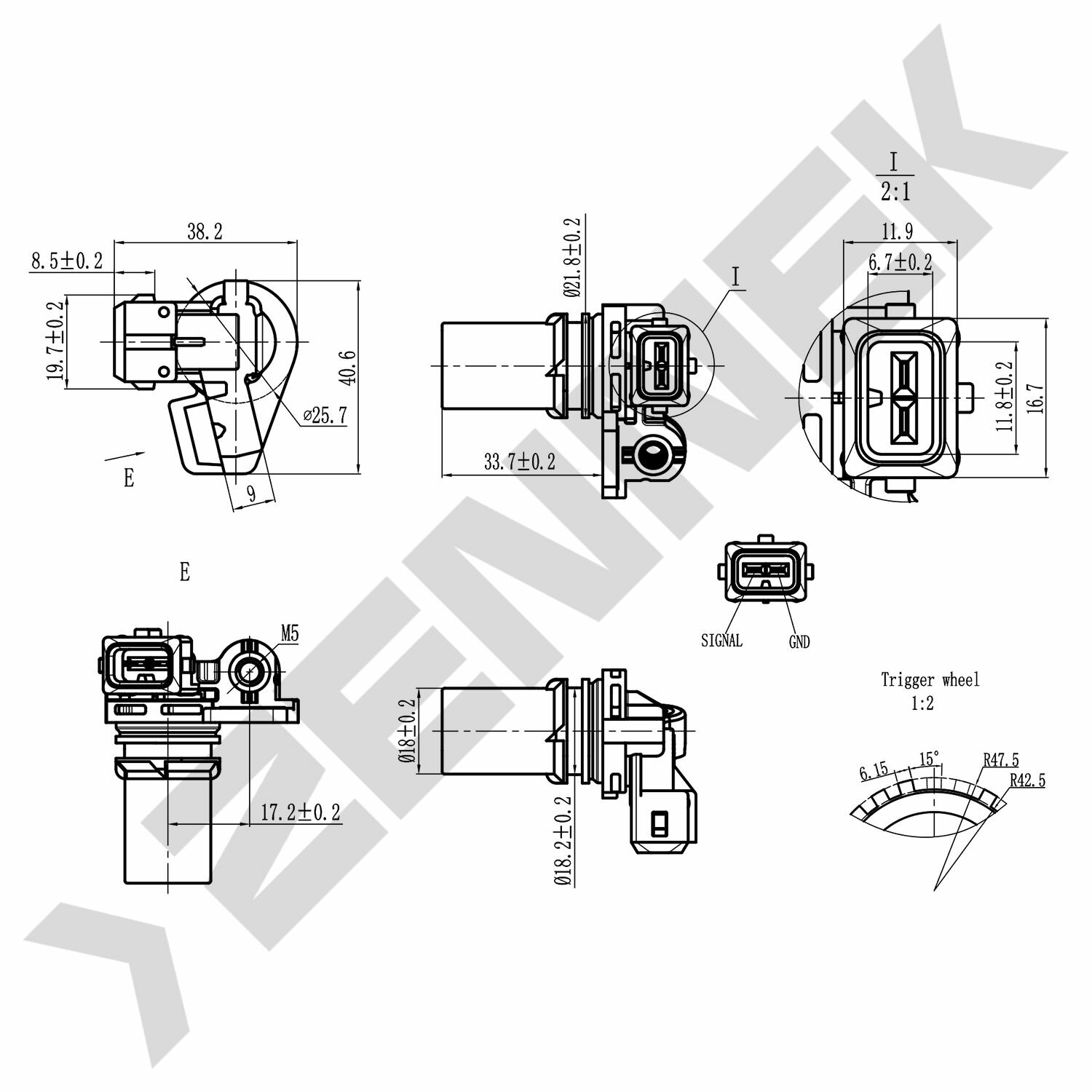 Датчик положения коленвала, для Форд Фокус, Ford Focus арт DCS0146