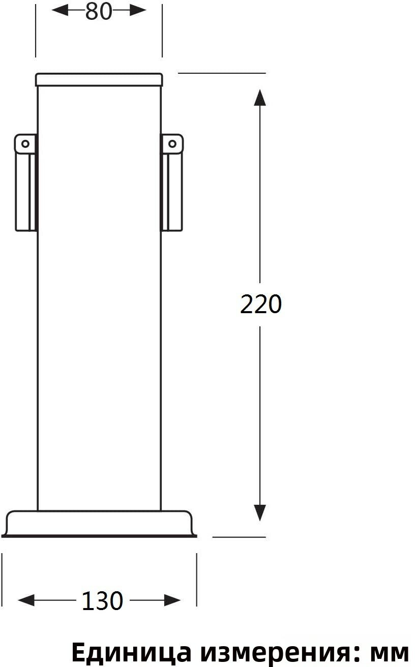 Розетка CSB 202, уличная, садовая, влагозащищенная, черный цвет（Without pins）